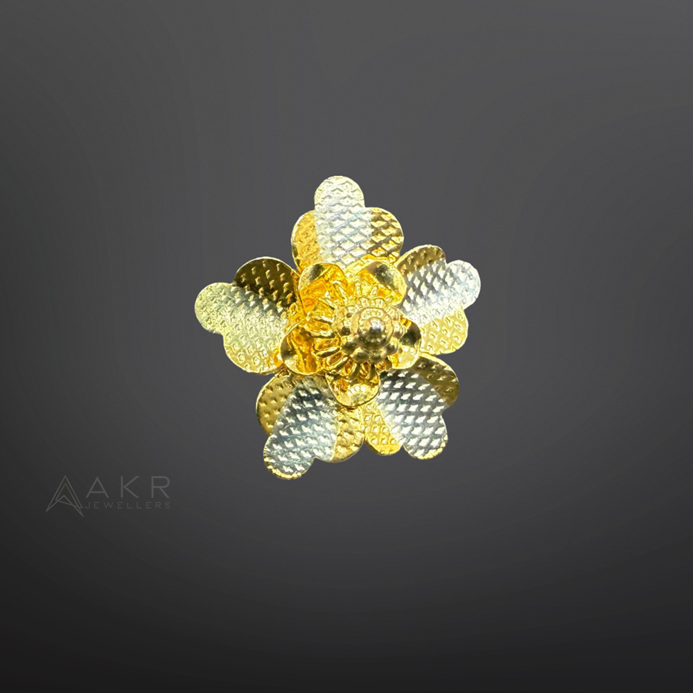Silver Gold Coating Flower– AKR Jewellers