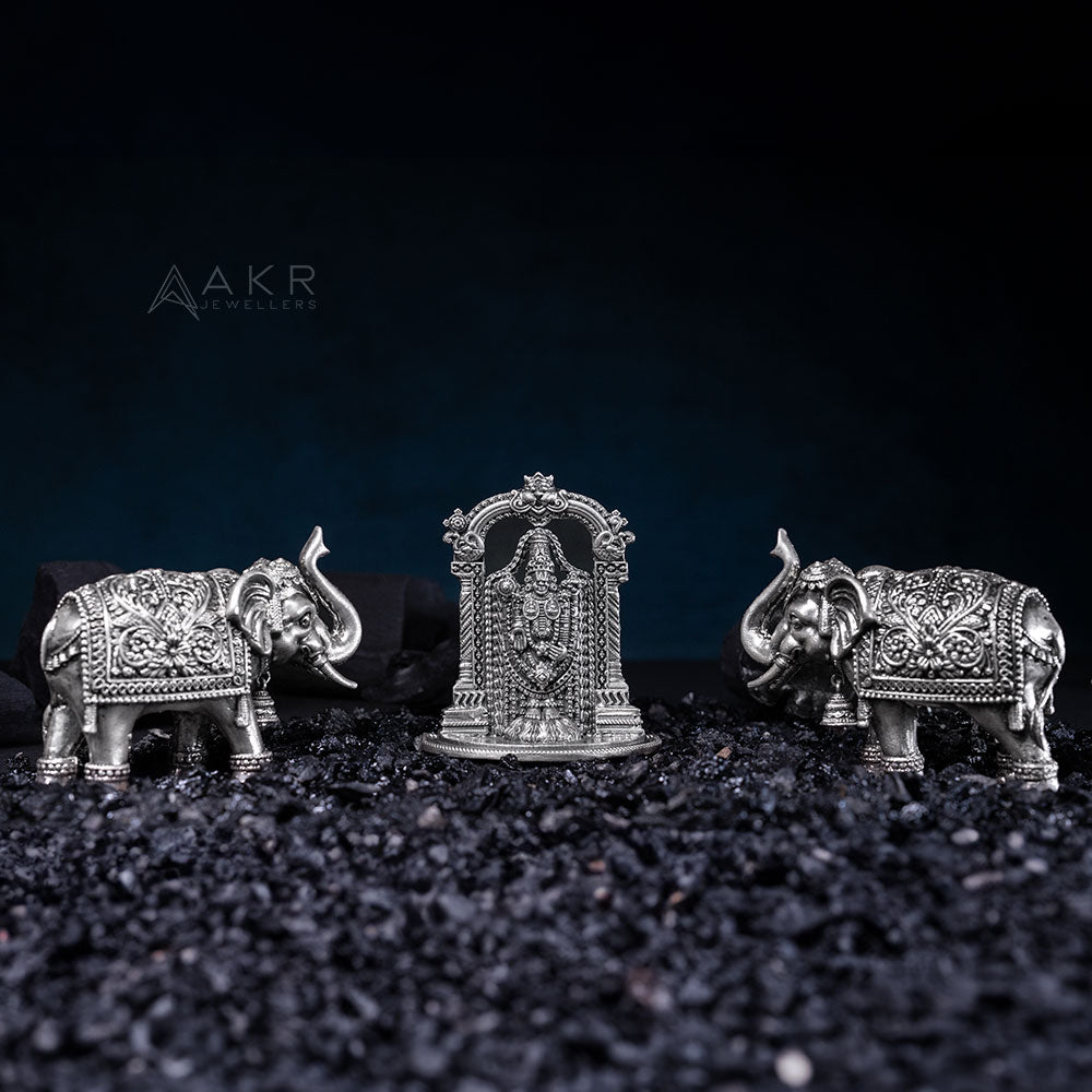 Lord Balaji and Elephant idols– AKR Jewellers